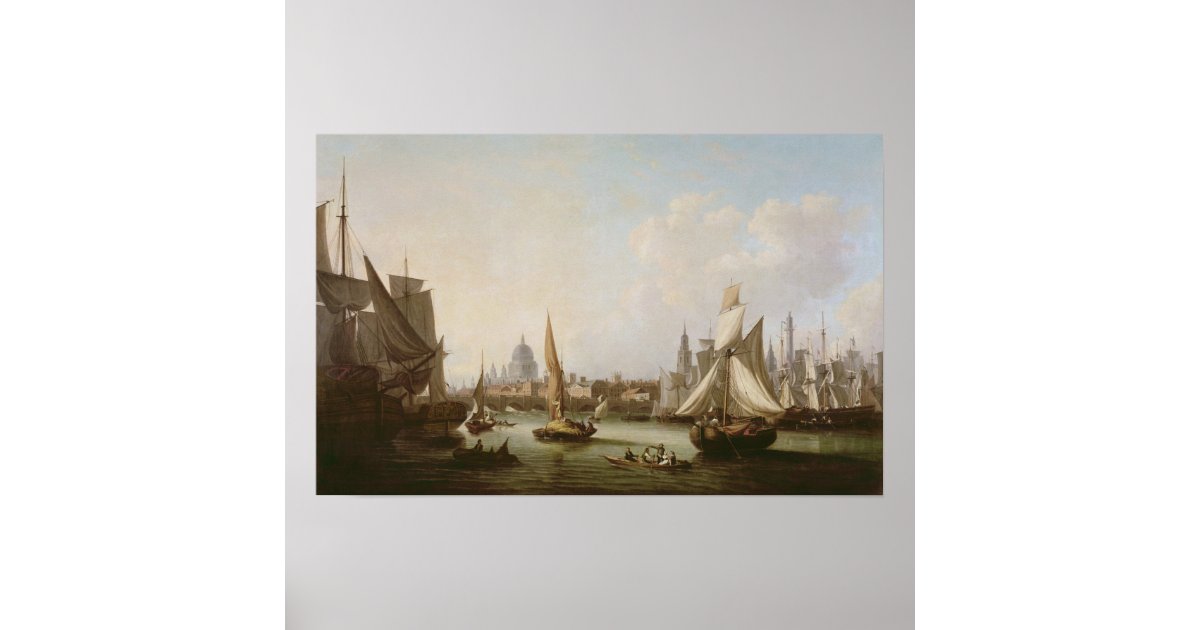 Poster Vista do rio Tamisa | Zazzle Brasil